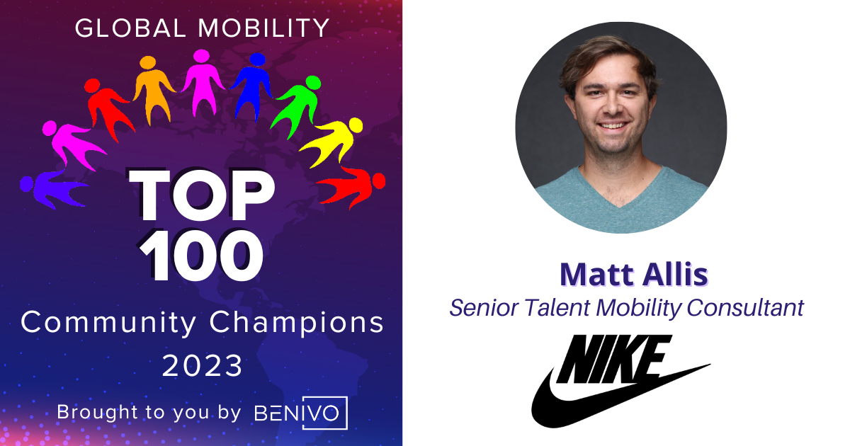 Matt Allis | Global Mobility Top 100 Community | The View From The Top