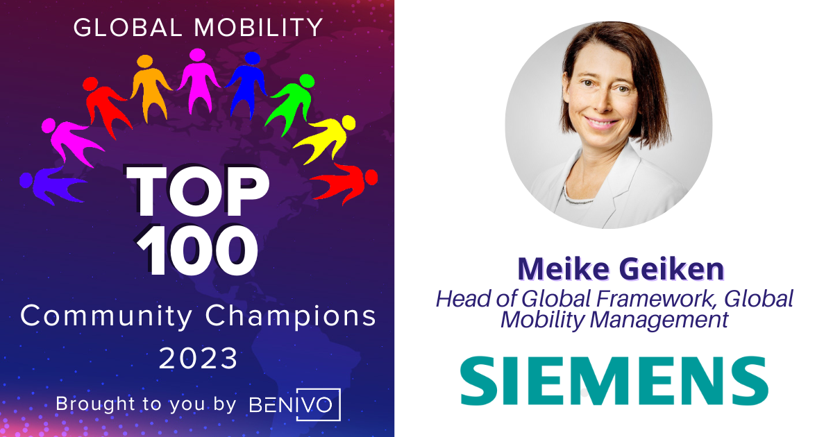 Meike Geiken | Global Mobility Top 100 Community | The View From The Top