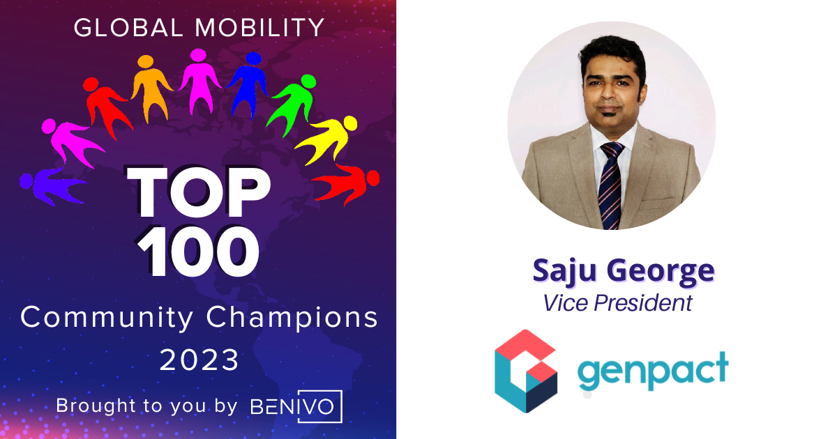 Saju George | Global Mobility Top 100 Community | The View From The Top