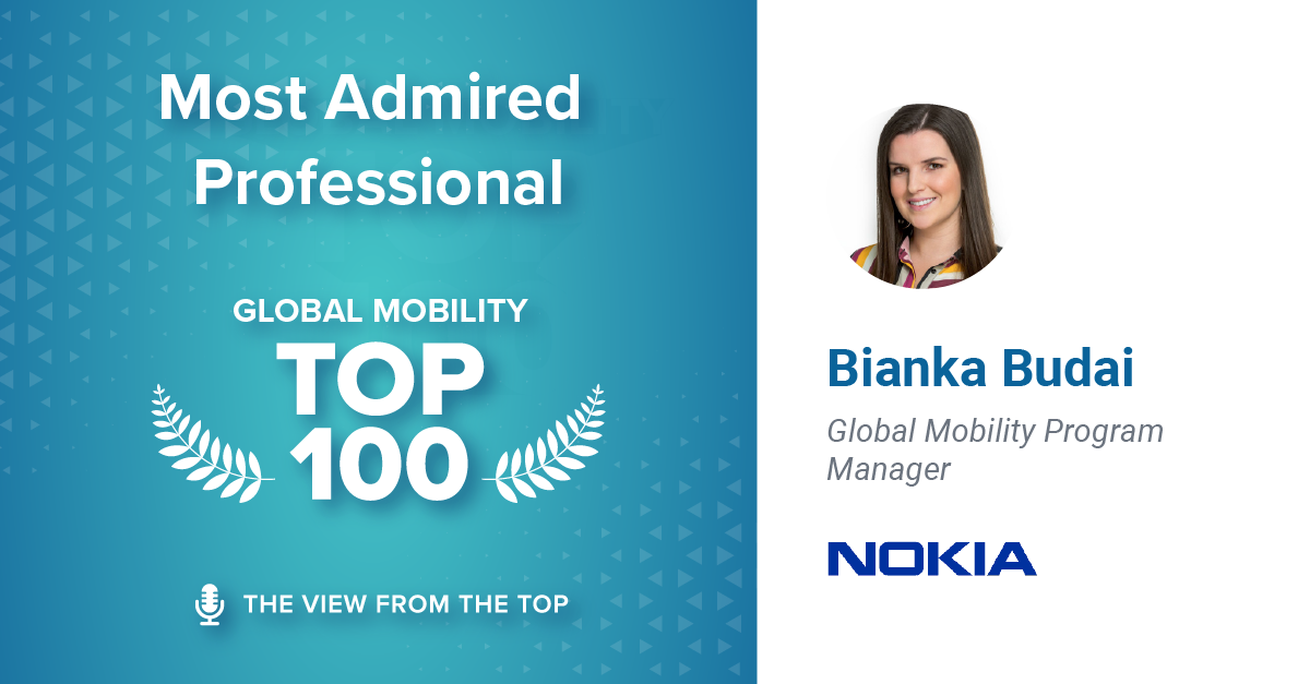 Bianka Budai | Global Mobility Top 100 Professional | The View From The Top