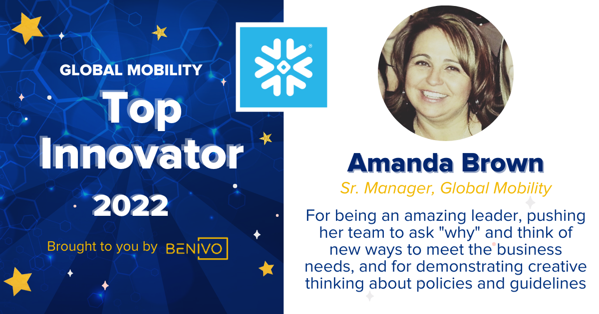 Amanda Brown | Global Mobility Top 100 Innovators | The View From The Top